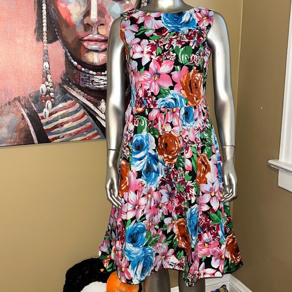 Yazaco | Dresses | Yazaco Vintage Remake Vtg 95s Pinup Floral Flower ...